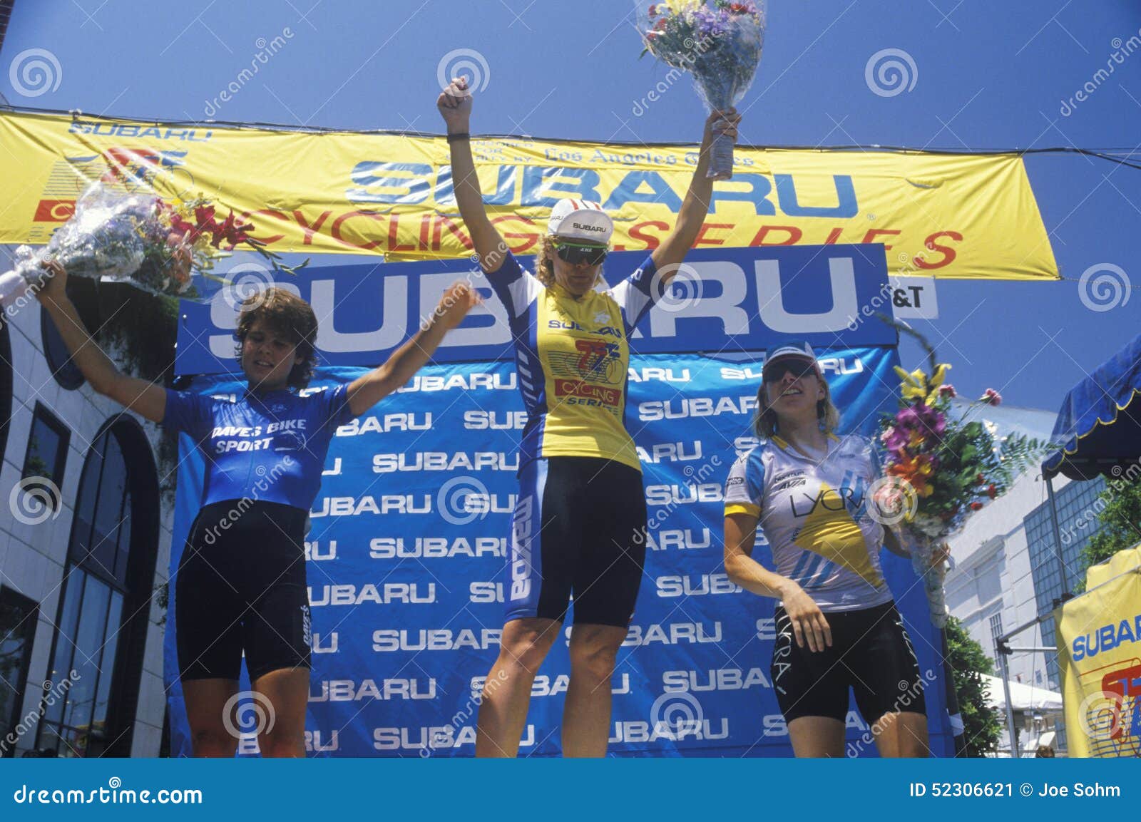 Winners on the Podium at Professional Bicycling Race Editorial Photo ...