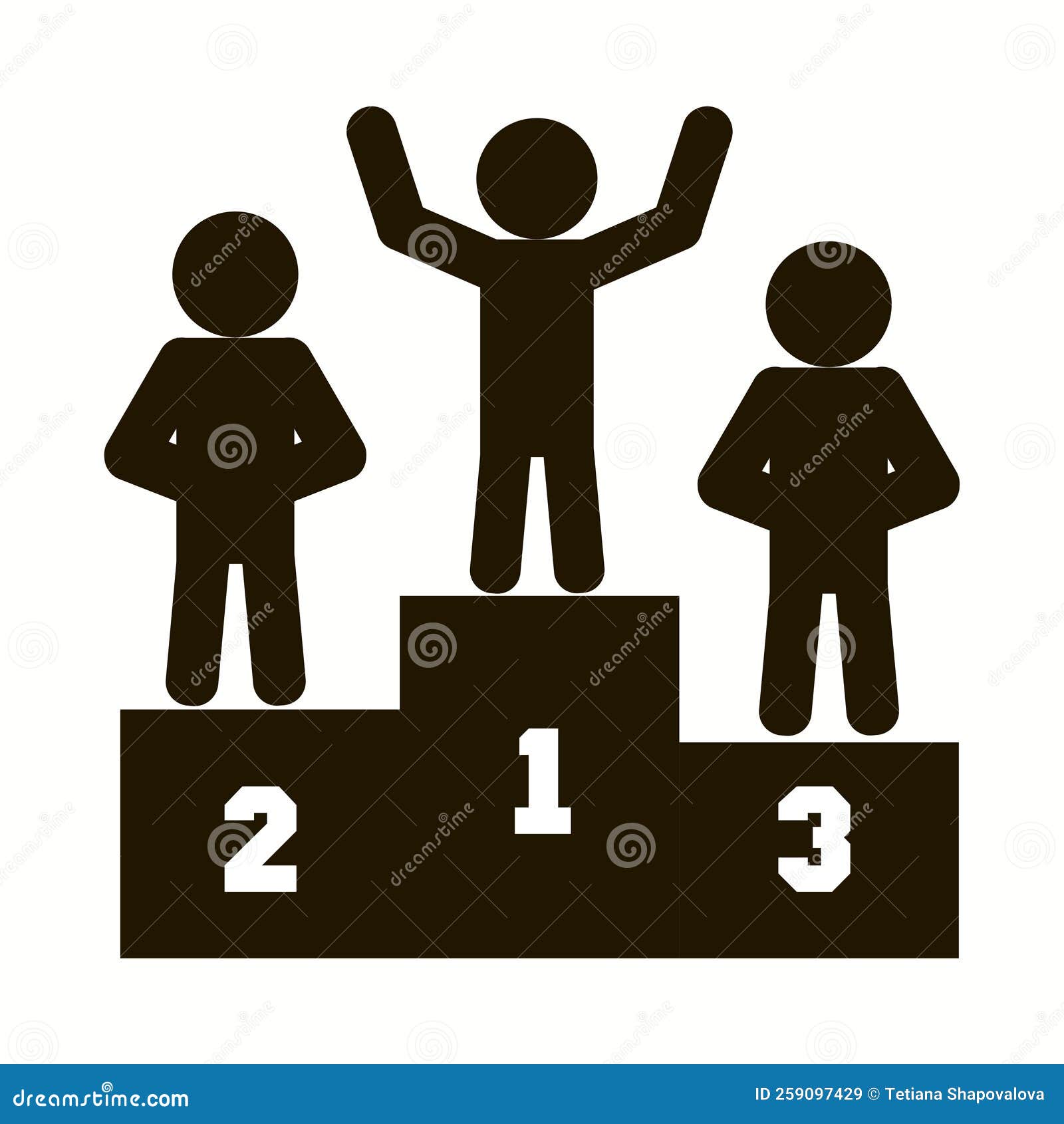 Winners Podium Symbol on White Backgrand Stock Vector - Illustration of ...