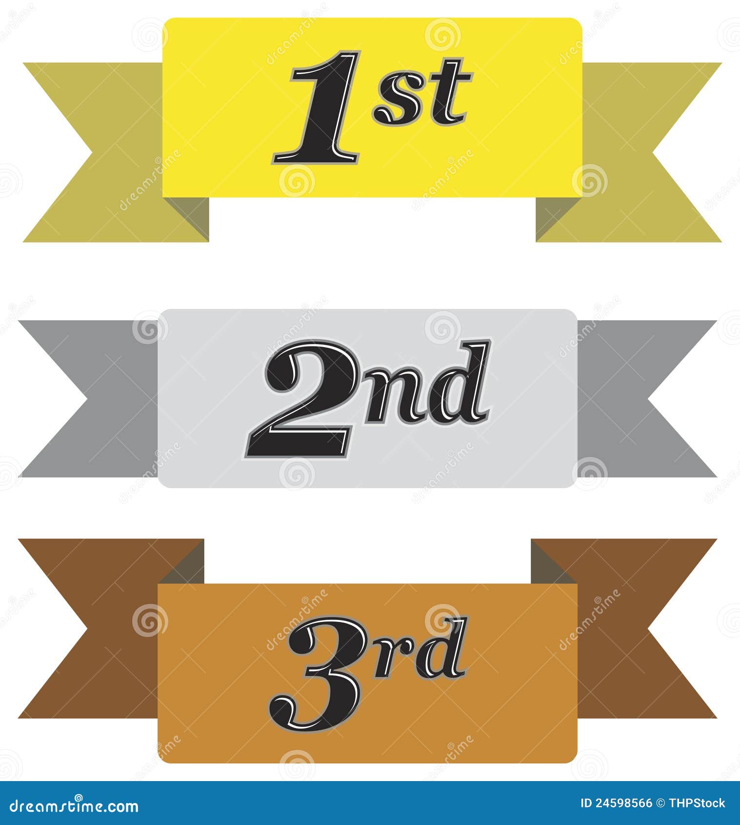 Winners Ribbons stock vector. Illustration of incentive - 24598566