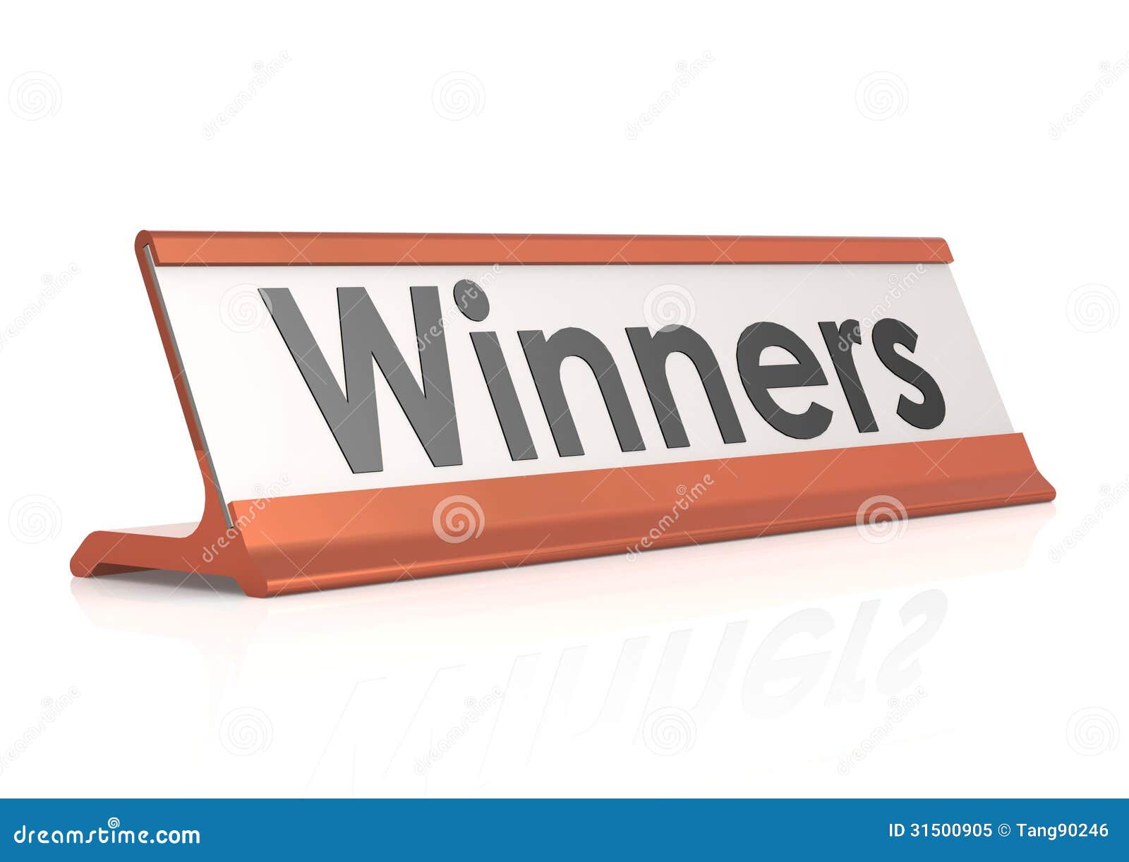 Winners table tag stock illustration. Illustration of modern - 31500905