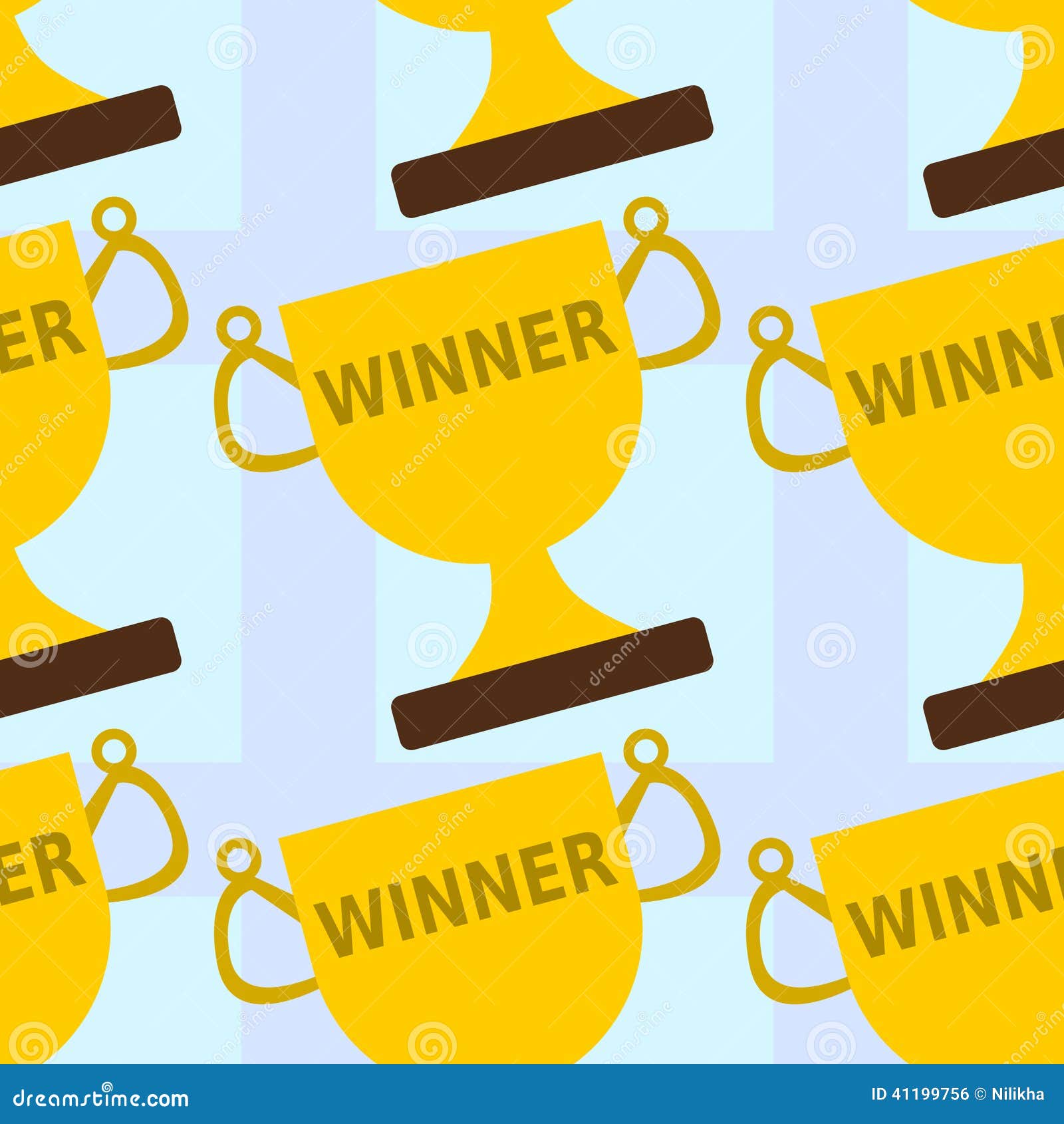 Winners Trophy Seamless Background Design Stock Illustration ...