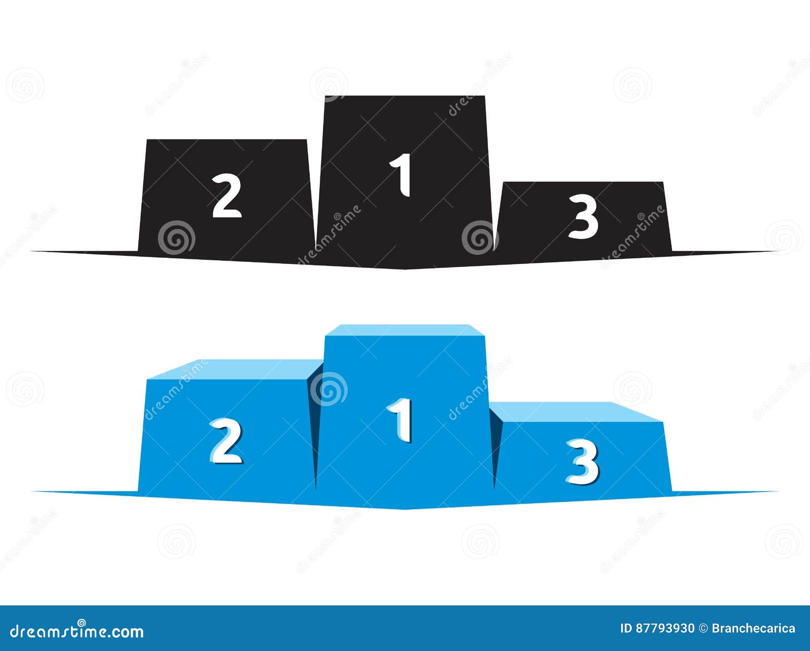 Winners stock vector. Illustration of success, third - 87793930