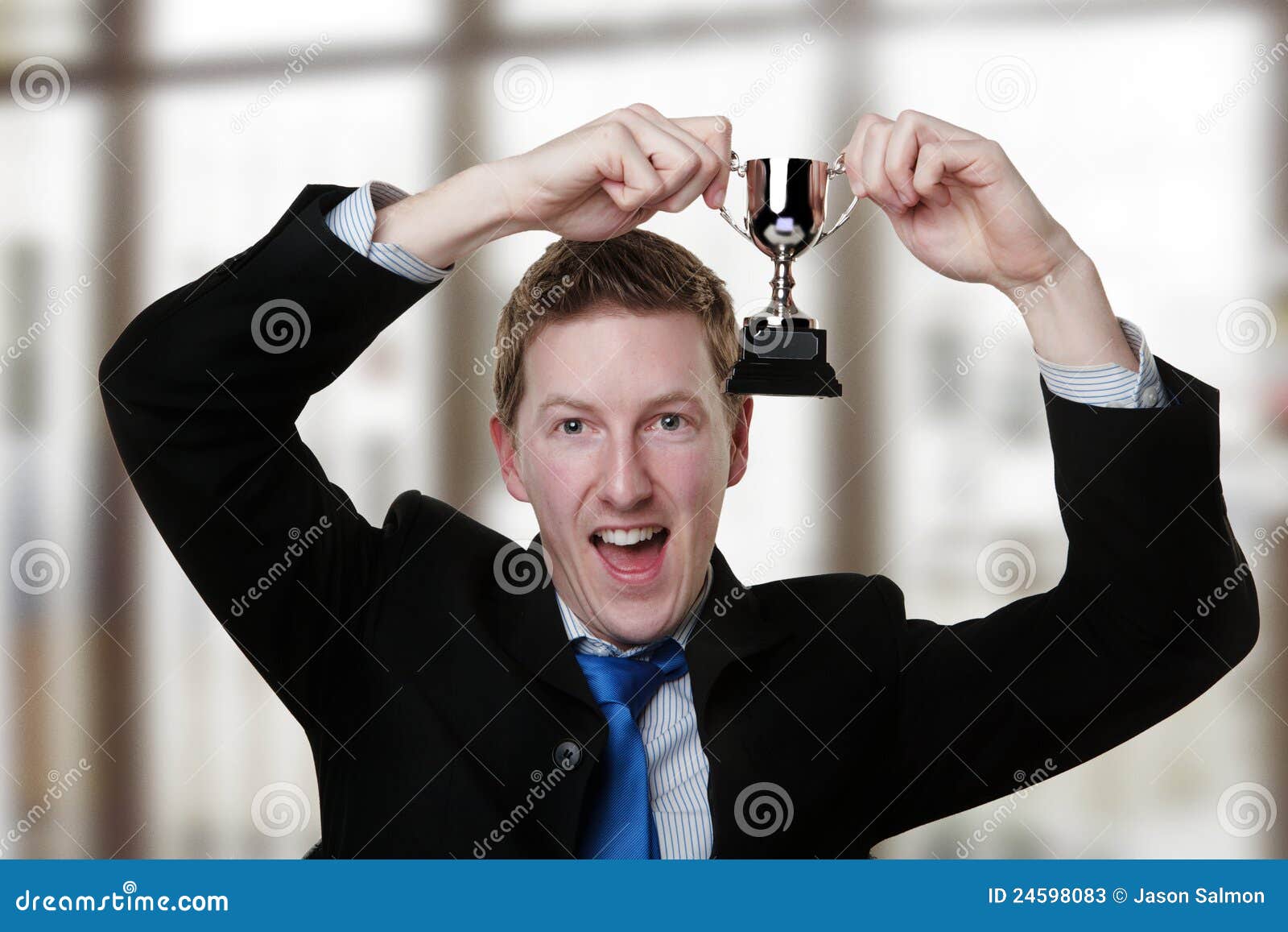 Winning stock image. Image of businessman, happiness - 24598083