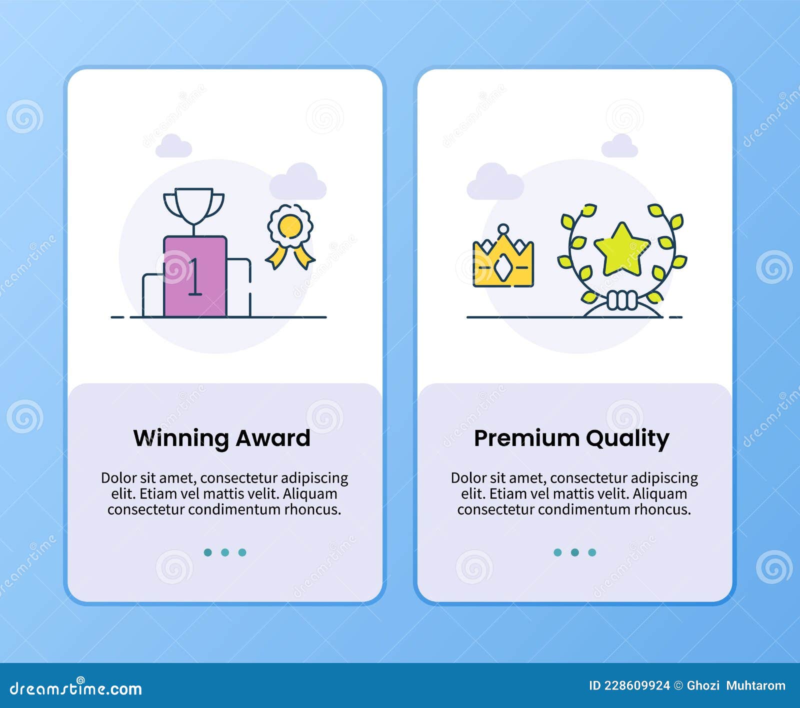 Winning Award and Premium Quality for on Boarding Template for Mobile ...