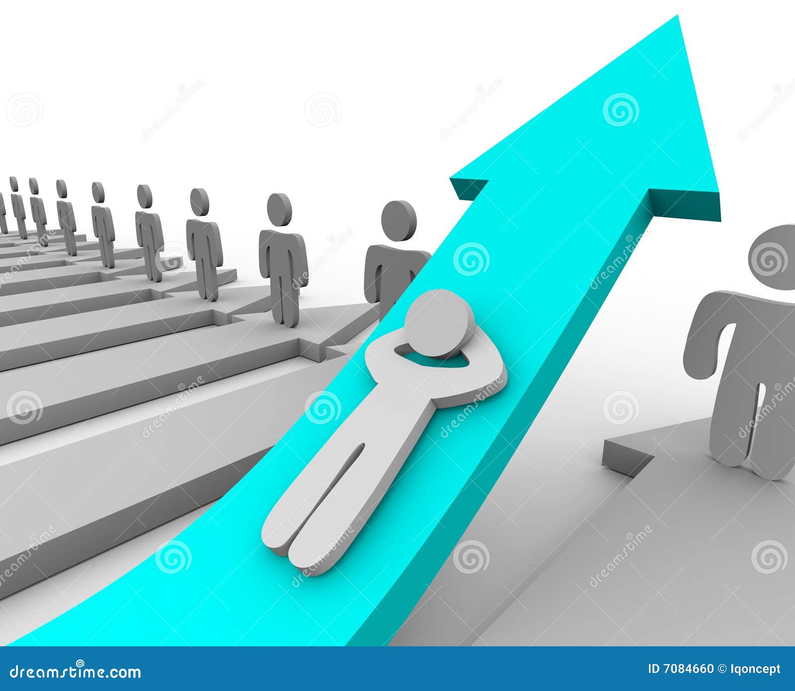 Winning the Battle for Growth Stock Illustration - Illustration of ...
