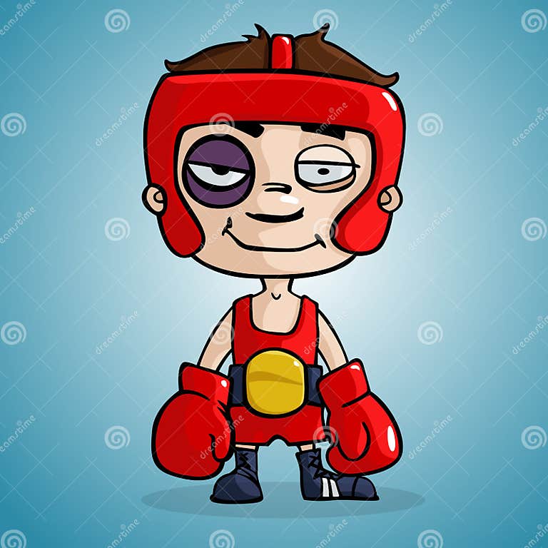 Winning boxer stock vector. Illustration of cartoon, boxin - 11021385