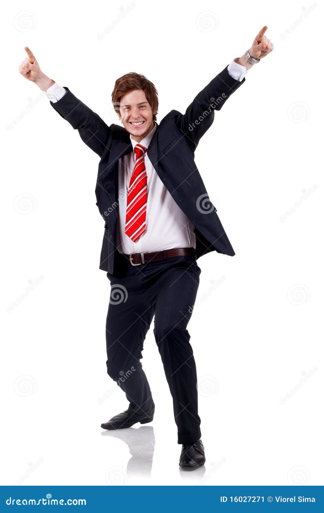 Winning business man stock image. Image of full, expressive - 16027271