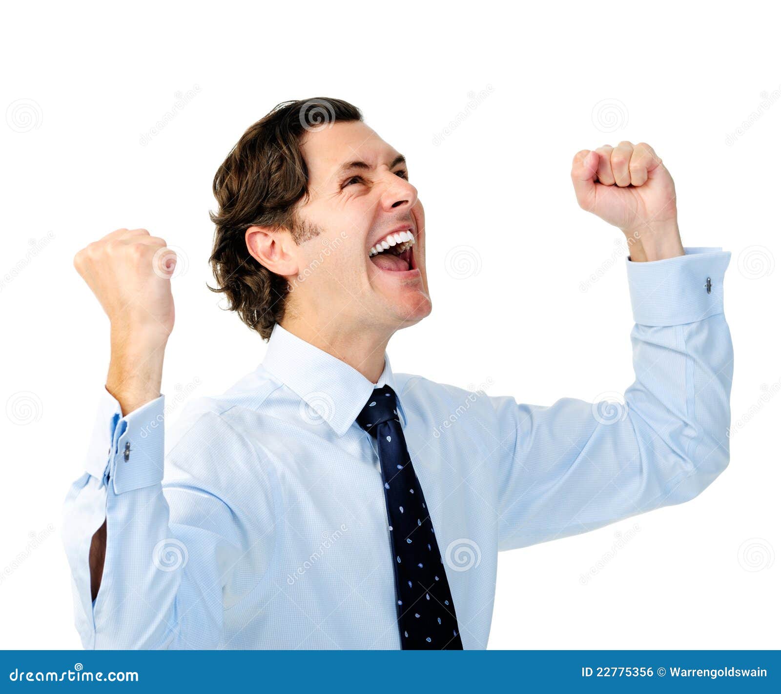 Winning business man stock photo. Image of happy, mouth - 22775356