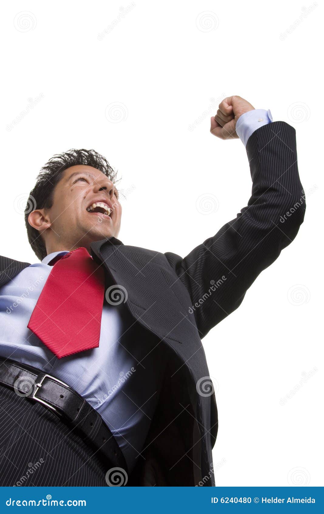 Winning businessman stock photo. Image of isolated, human - 6240480