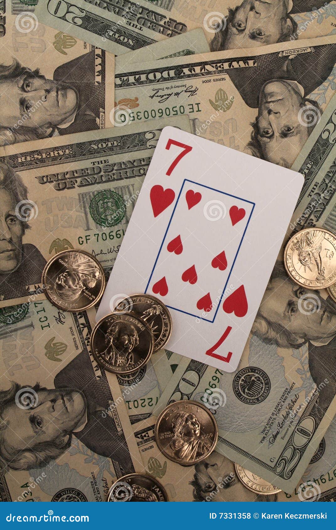 Winning card stock photo. Image of lucky, dollar, gambles - 7331358