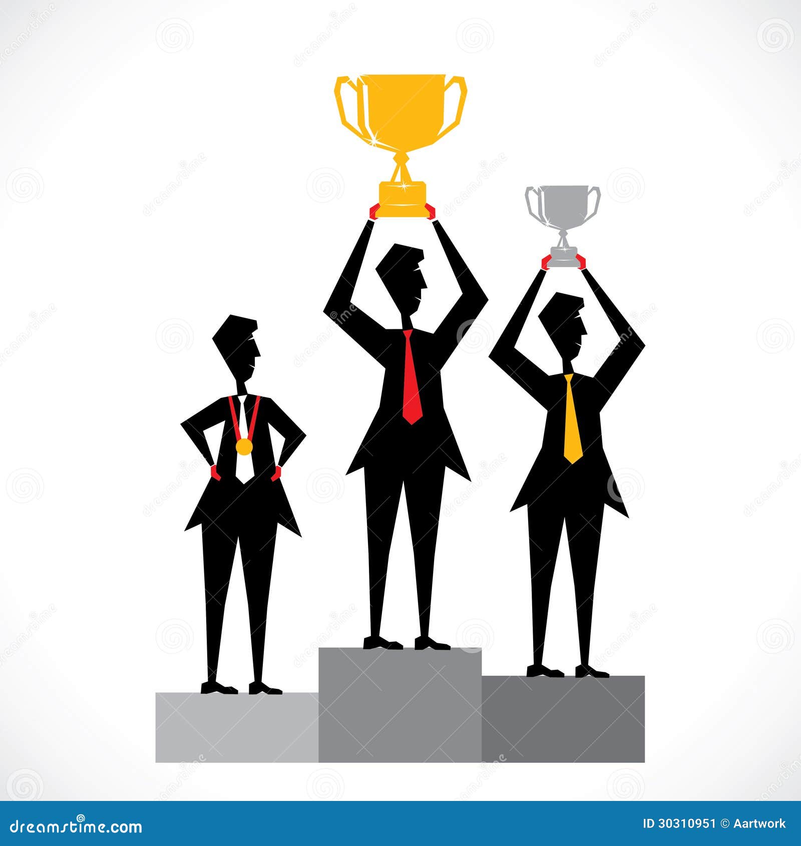 Winning celebration stock vector. Illustration of exercising - 30310951