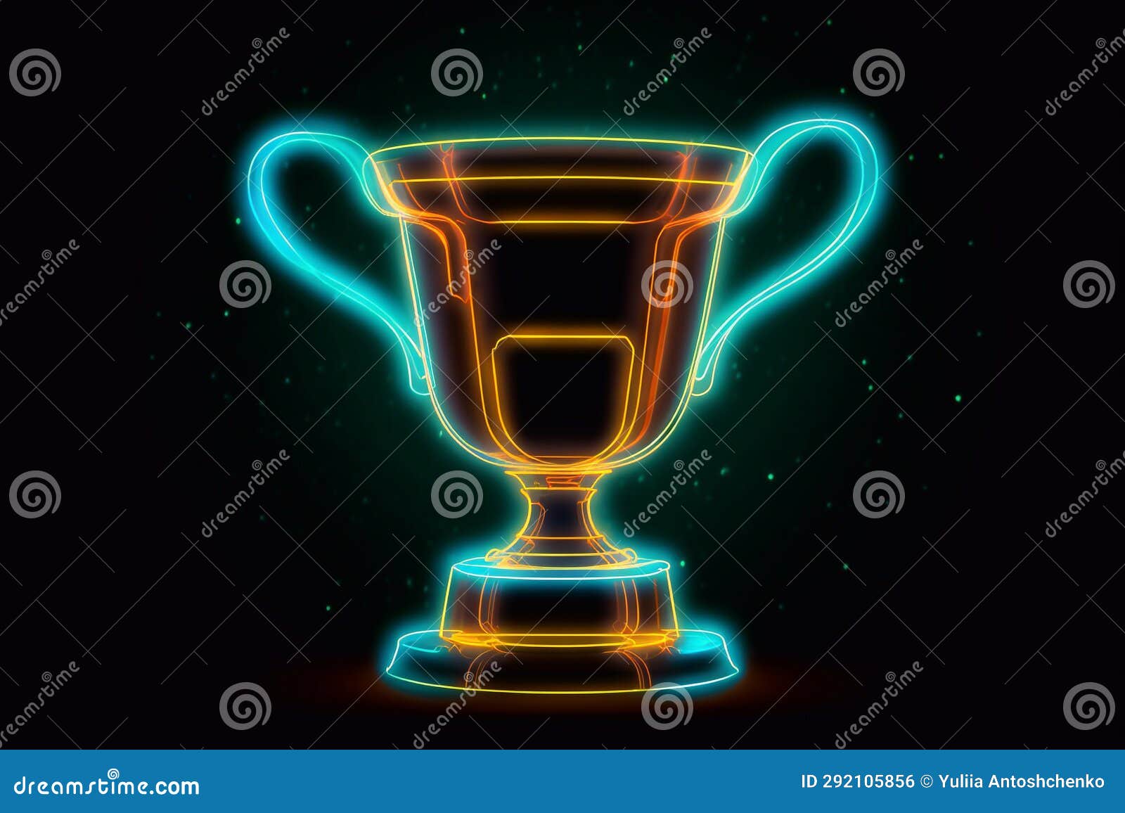 Winning Cup. Winning the Competition Stock Illustration - Illustration ...