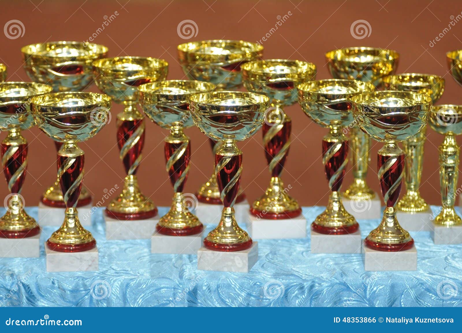 Winning cups stock photo. Image of reflection, sport - 48353866