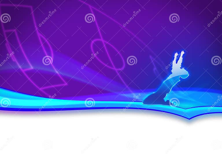 Winning football player stock illustration. Illustration of blue - 12607779