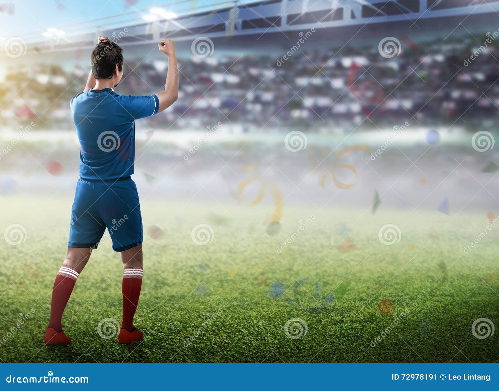 Winning football player stock image. Image of football - 72978191