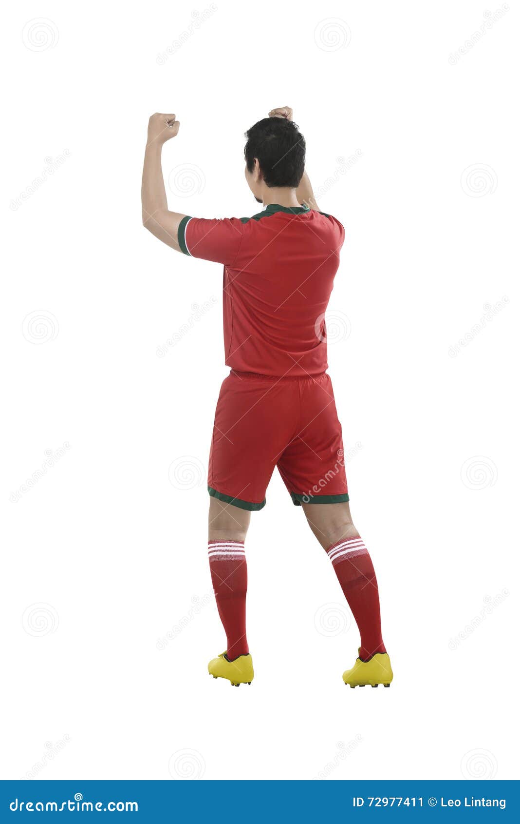 Winning Football Player after Scoring Stock Image - Image of ...