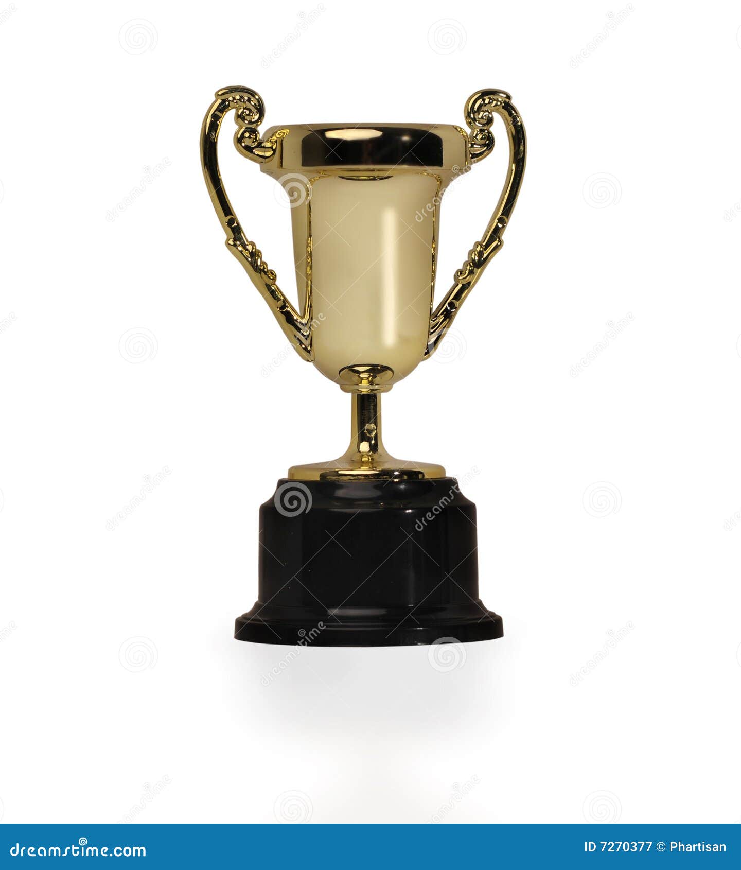 Winning gold Trophy stock image. Image of awarding, metal - 7270377
