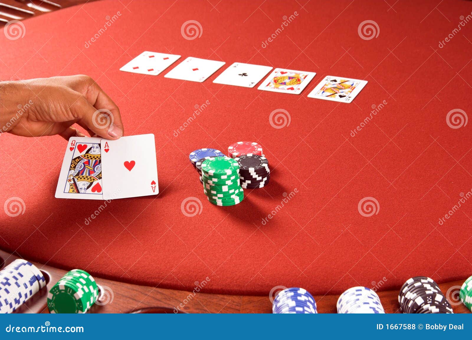 Winning Hand stock photo. Image of chips, playing, poker - 1667588