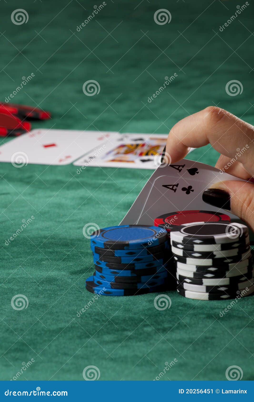 A winning hand stock image. Image of clubs, cards, texas - 20256451