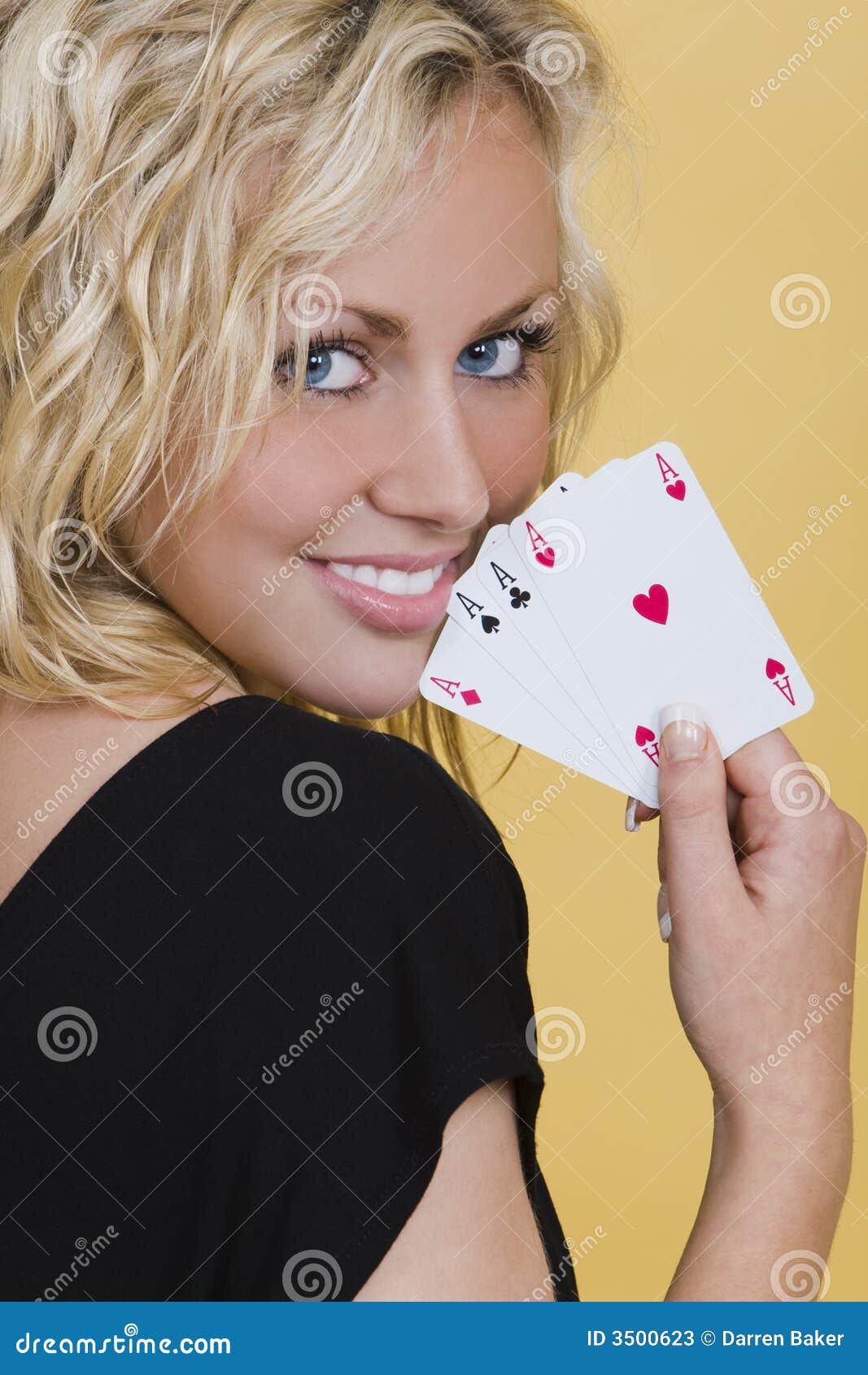 Winning Hand stock image. Image of blond, blonde, smiling - 3500623