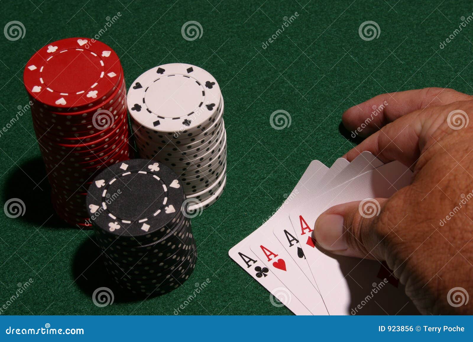 The Winning Hand stock photo. Image of hearts, white, diamonds - 923856