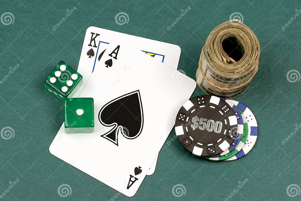 Winning hand all in stock photo. Image of gambling, king - 396604