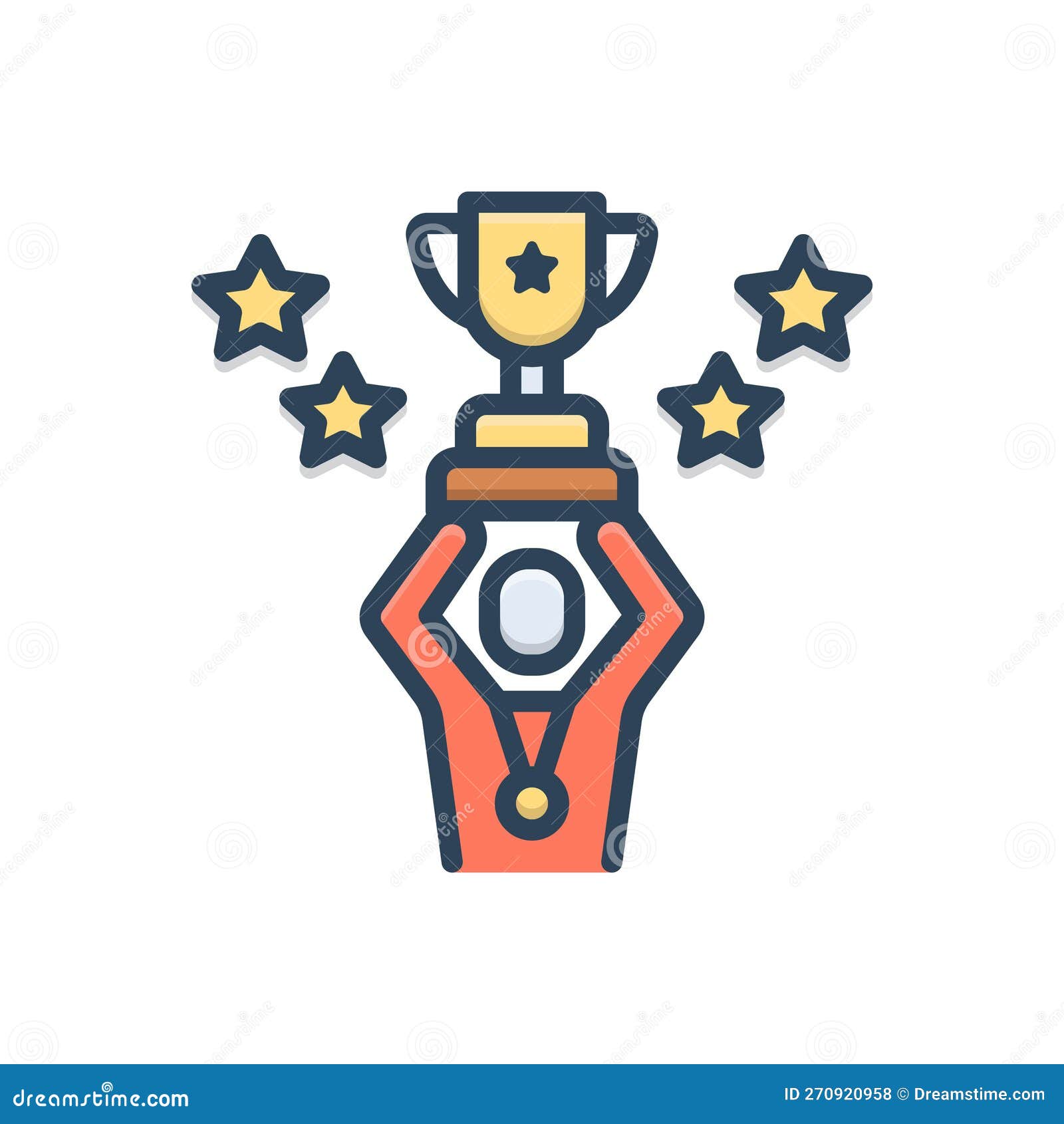 Color Illustration Icon for Winning, Victorious and Award Stock Vector ...