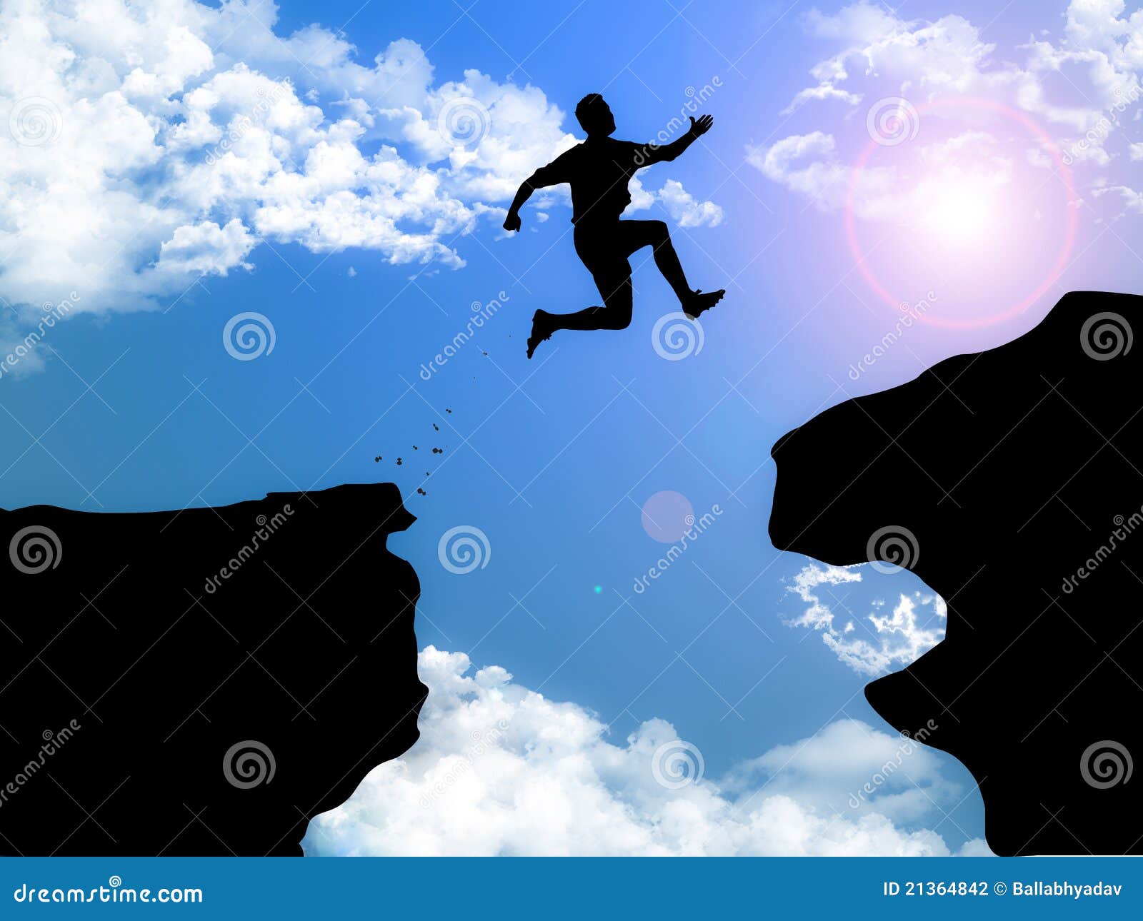 Winning Leap stock illustration. Illustration of blue - 21364842