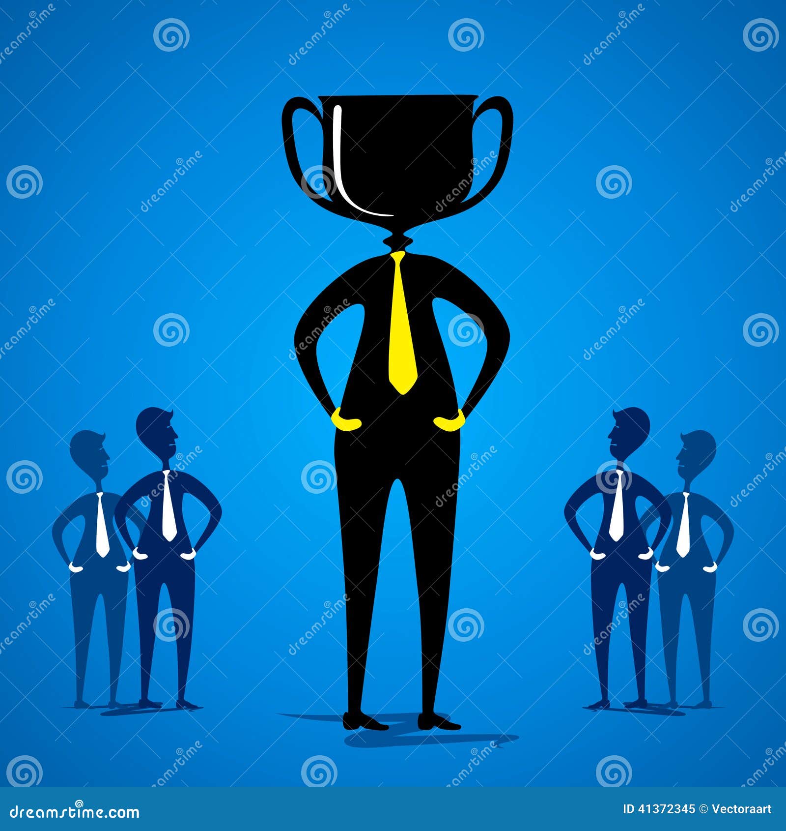 Winning men stock vector. Illustration of challenge, competition - 41372345