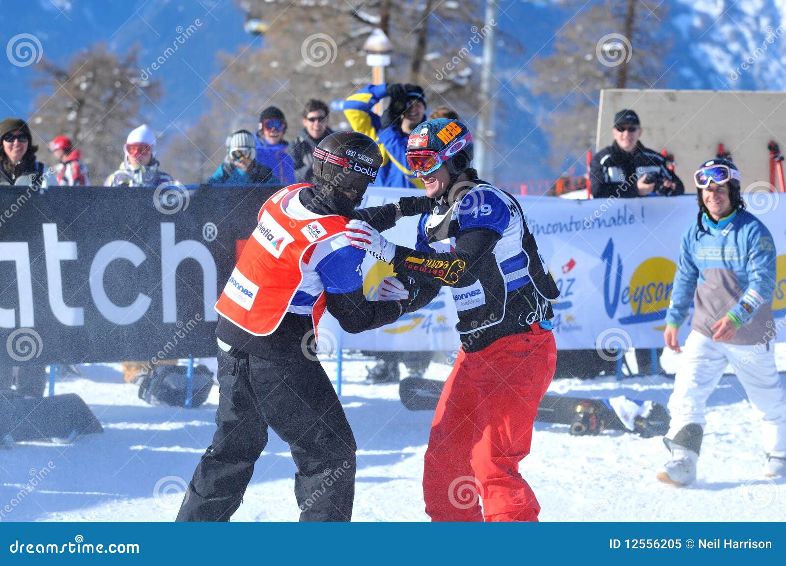 The winning moment editorial image. Image of jump, veysonnaz - 12556205