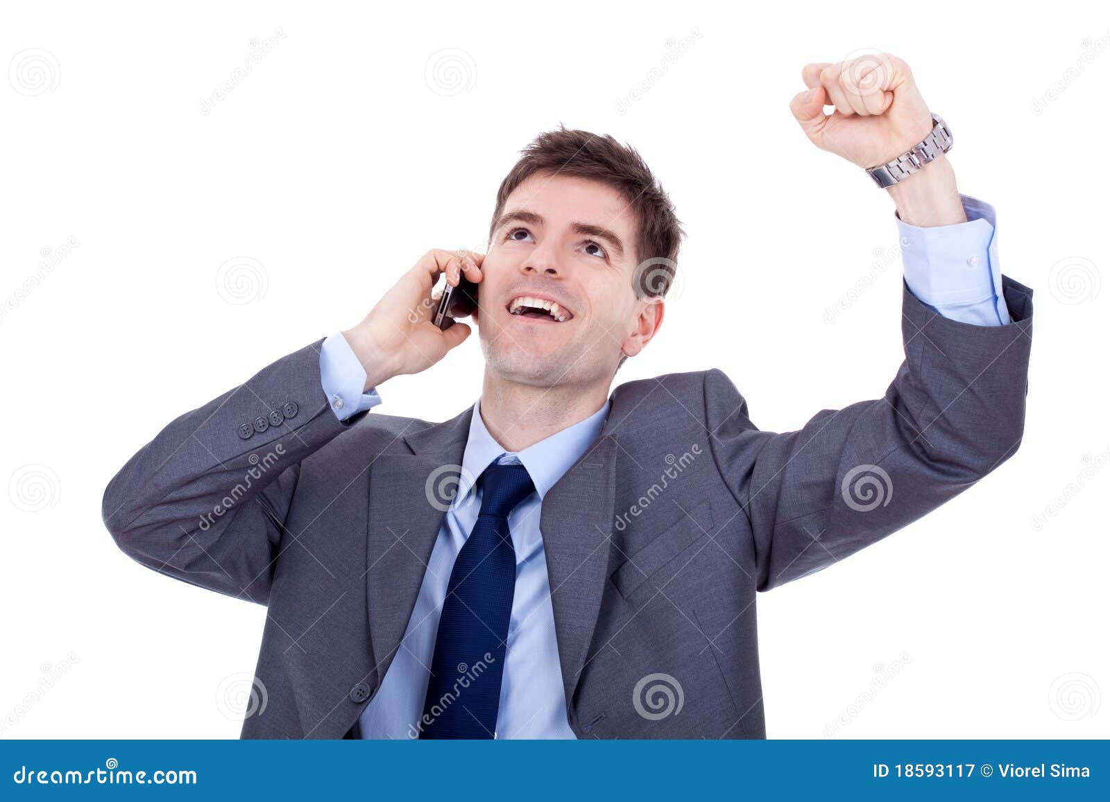 Winning on the phone stock image. Image of good, happiness - 18593117