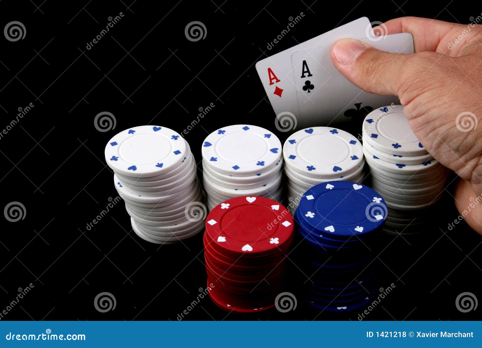 Winning poker stock photo. Image of online, blue, gambling - 1421218