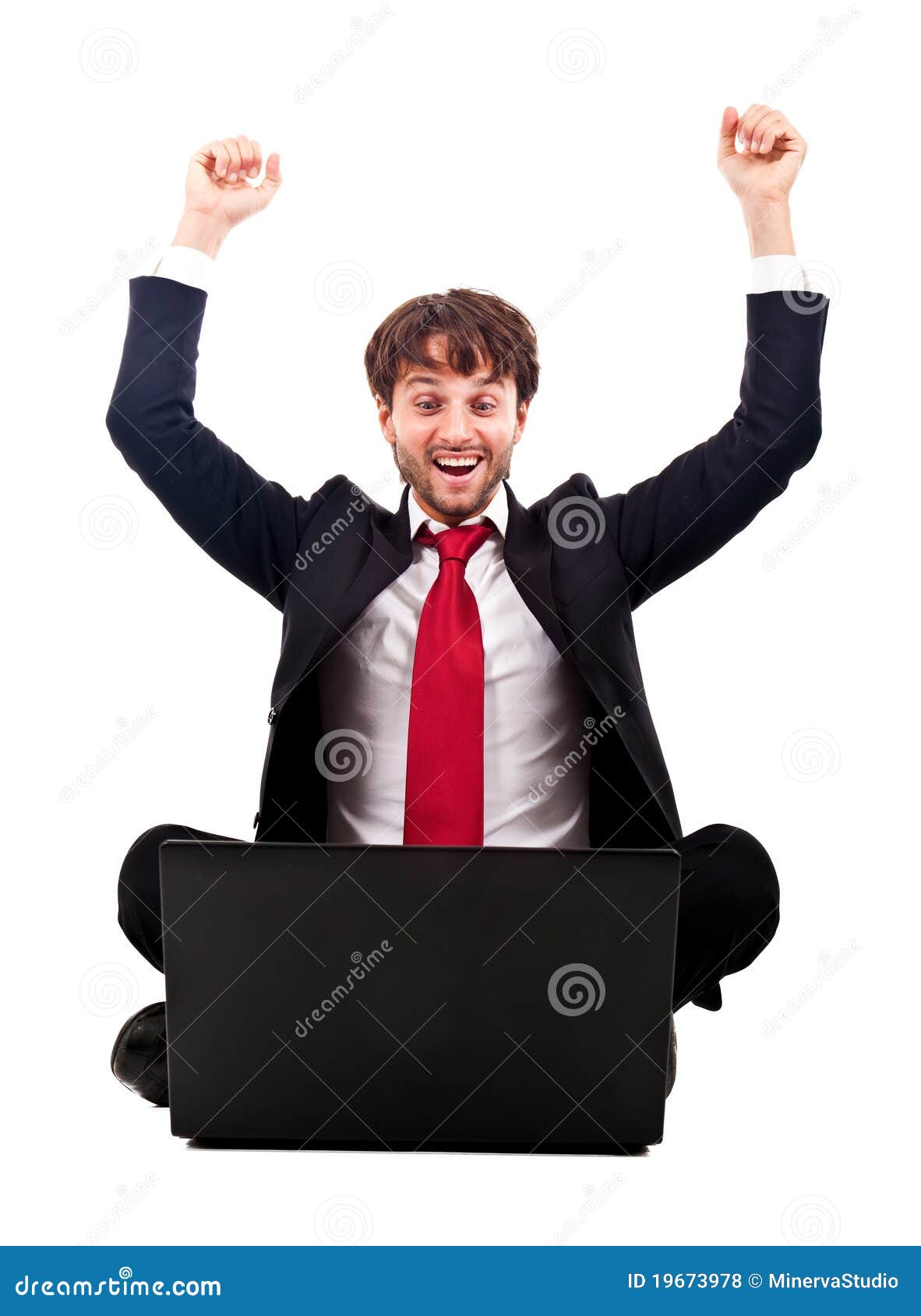 Winning pose stock photo. Image of corporate, victory - 19673978