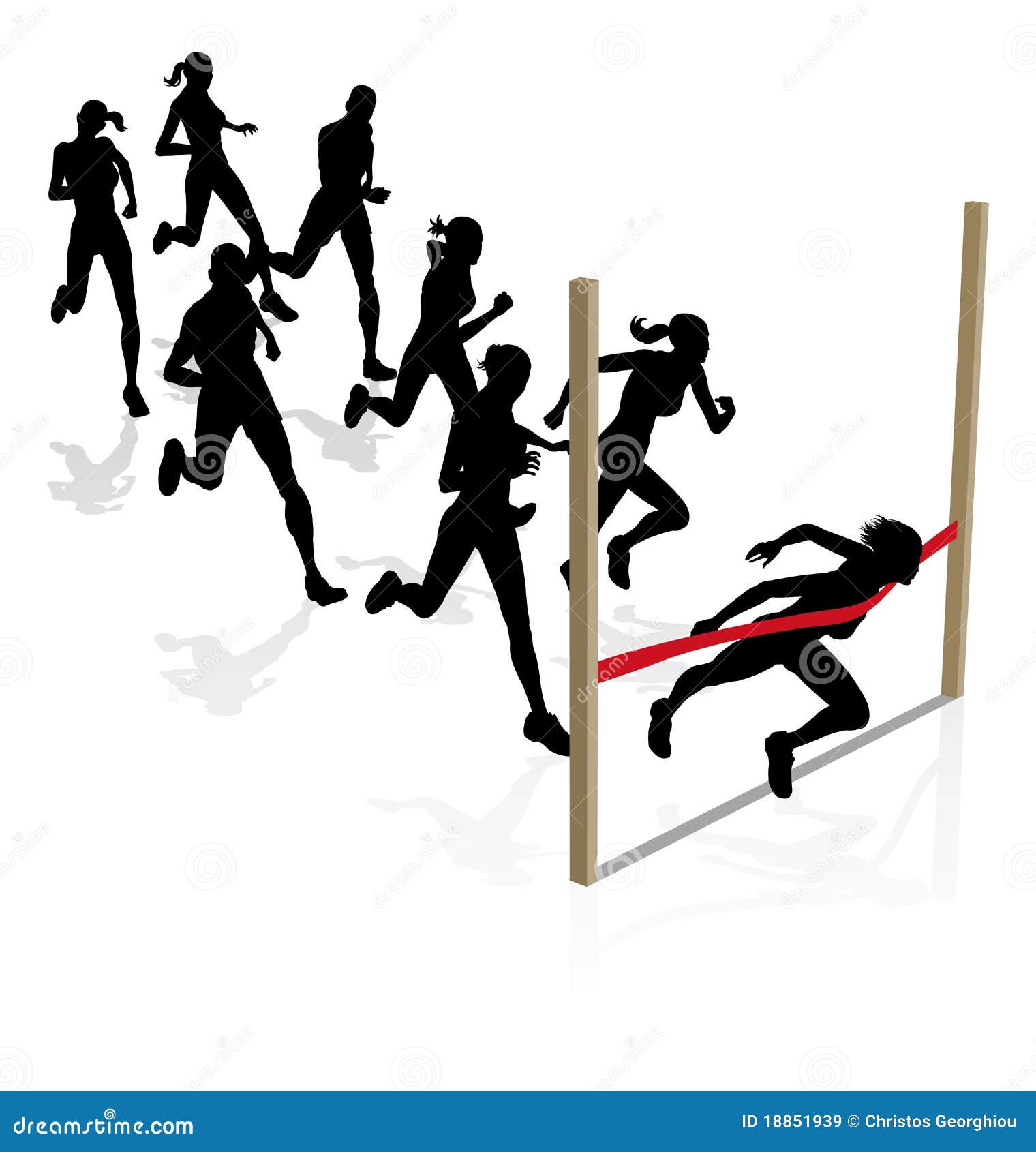 Runner Wins Logo Or Symbol Template Design Vector Illustration ...