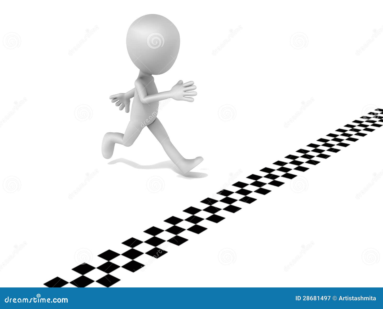 Winning the race stock illustration. Illustration of compete - 28681497