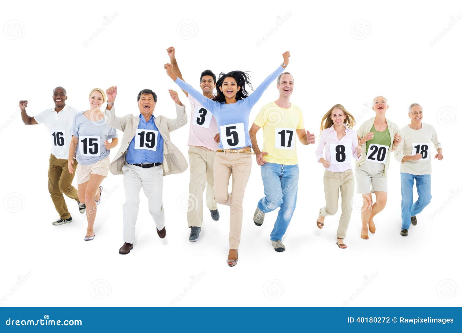 Winning the race stock photo. Image of isolated, community - 40180272