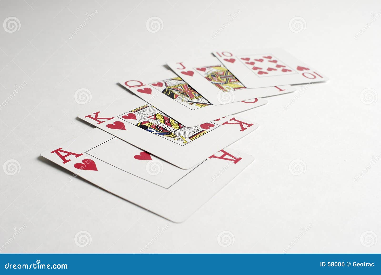 A Winning Royal Flush Hand in Poker Stock Photo - Image of royal, five ...