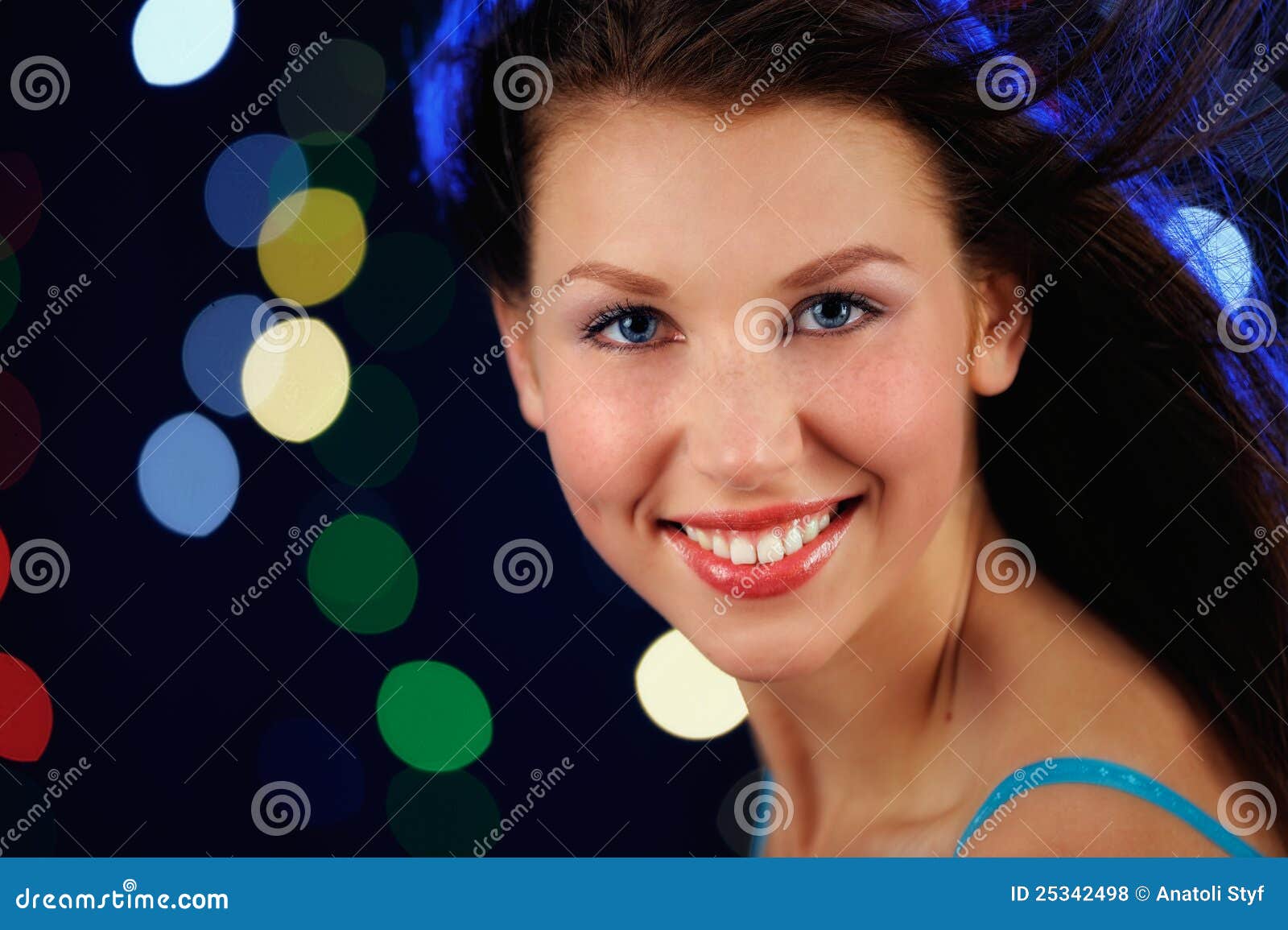 Winning Smile stock photo. Image of healthy, lady, night - 25342498