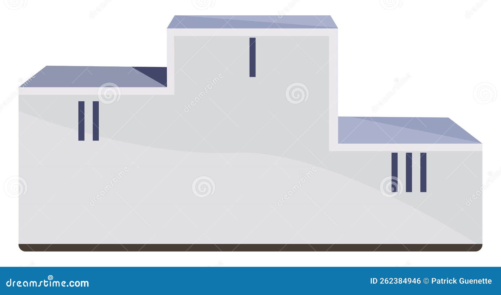 Winning stage, icon stock vector. Illustration of white - 262384946