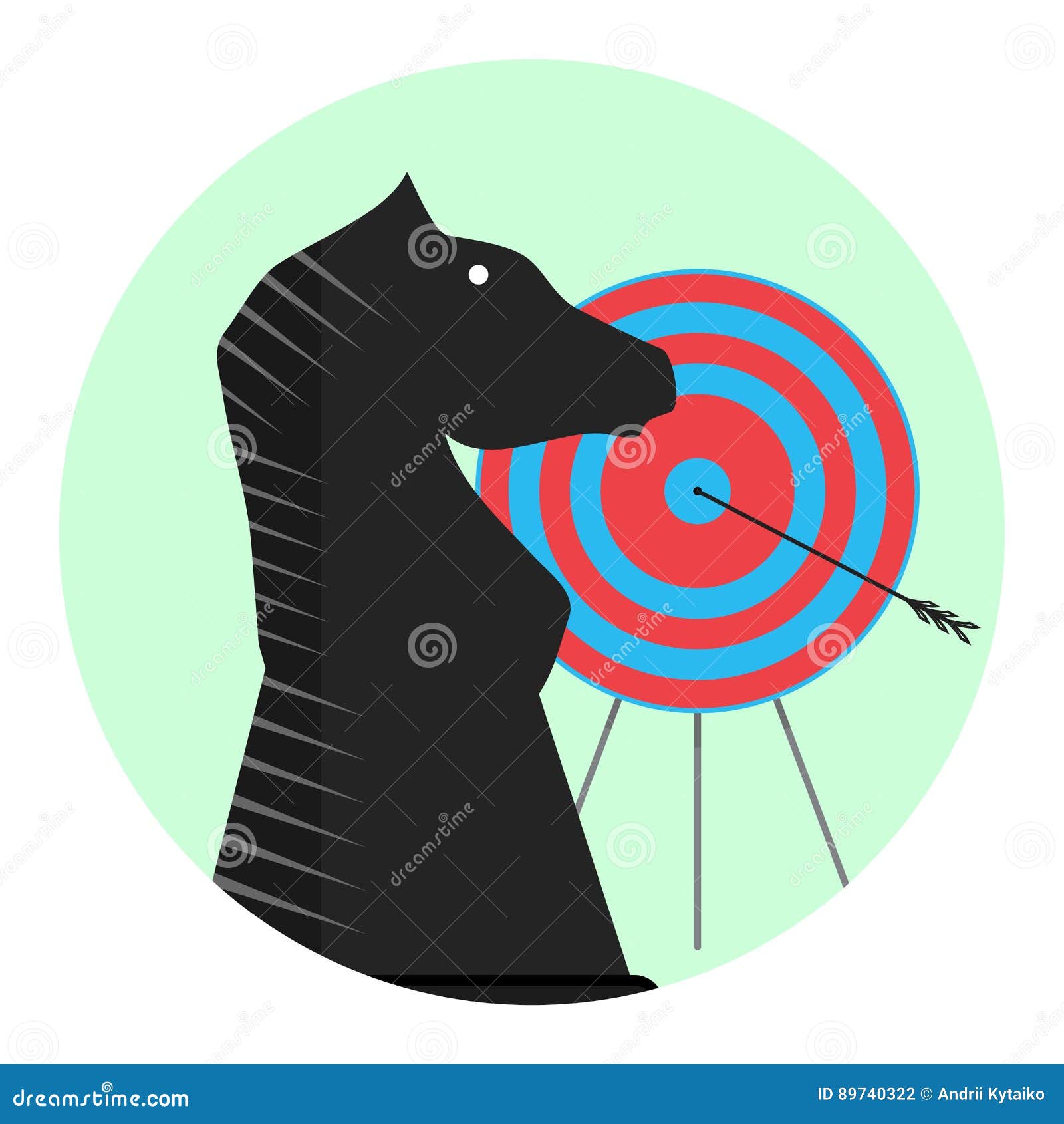 Winning strategy icon stock vector. Illustration of goal - 89740322