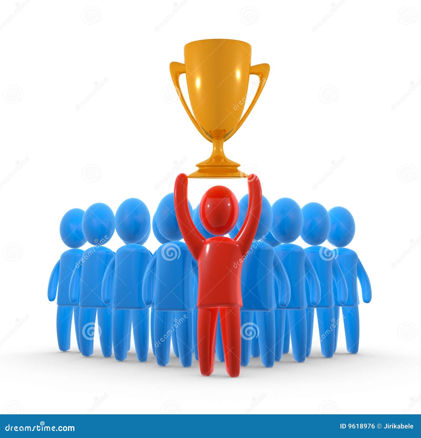 Winning team stock illustration. Illustration of golden - 9618976