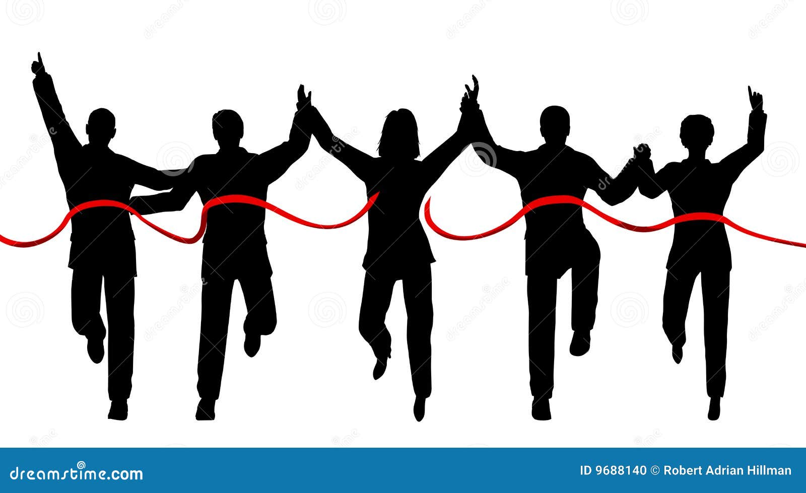 Winning team stock vector. Illustration of team, concept - 9688140