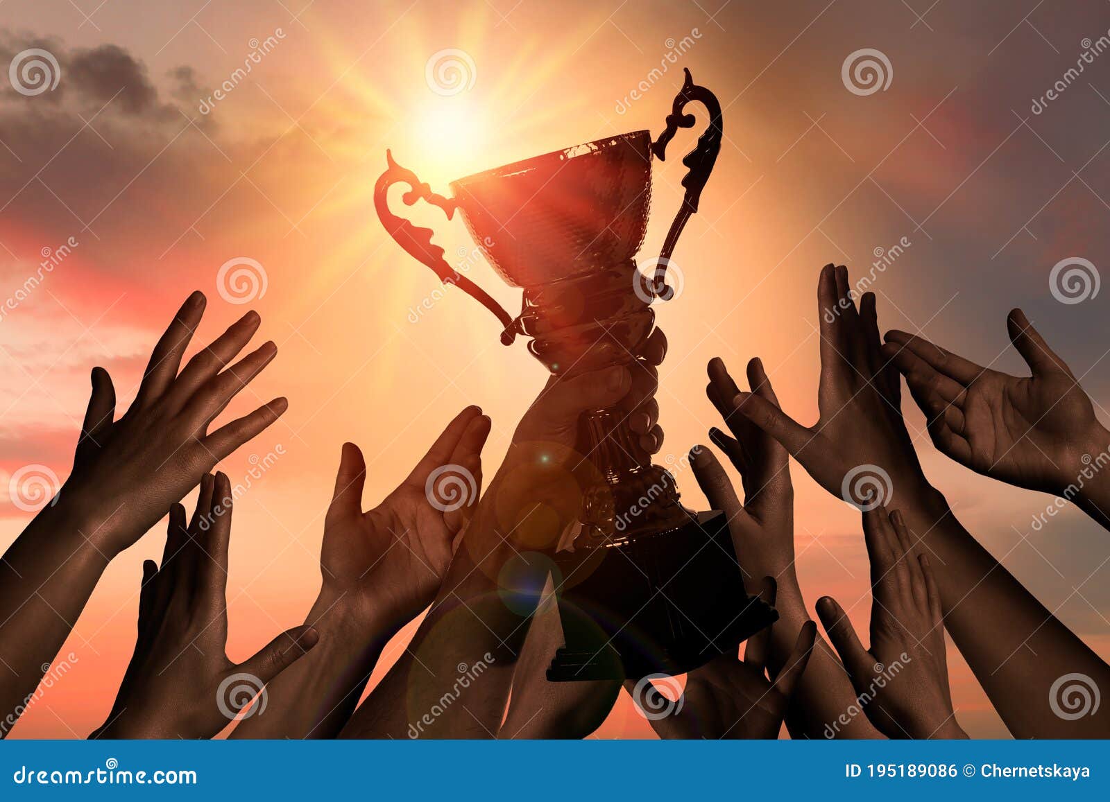 Winning Team Raise Trophy Cup With Digital Background, Digital A Stock ... Winning Team Raise Trophy Cup With Digital Background, Digital A Stock ...