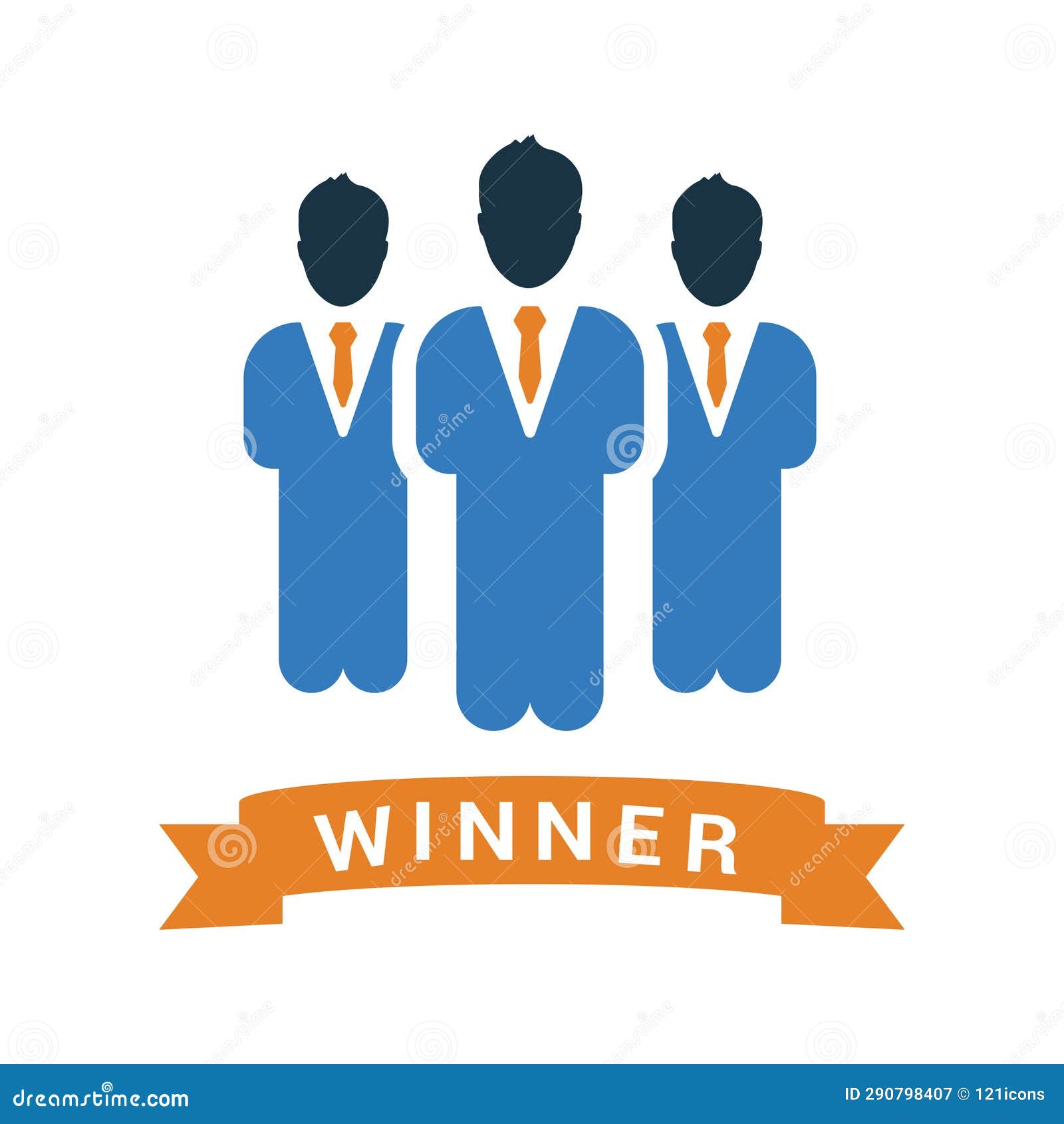 Winning Team icon stock vector. Illustration of design - 290798407