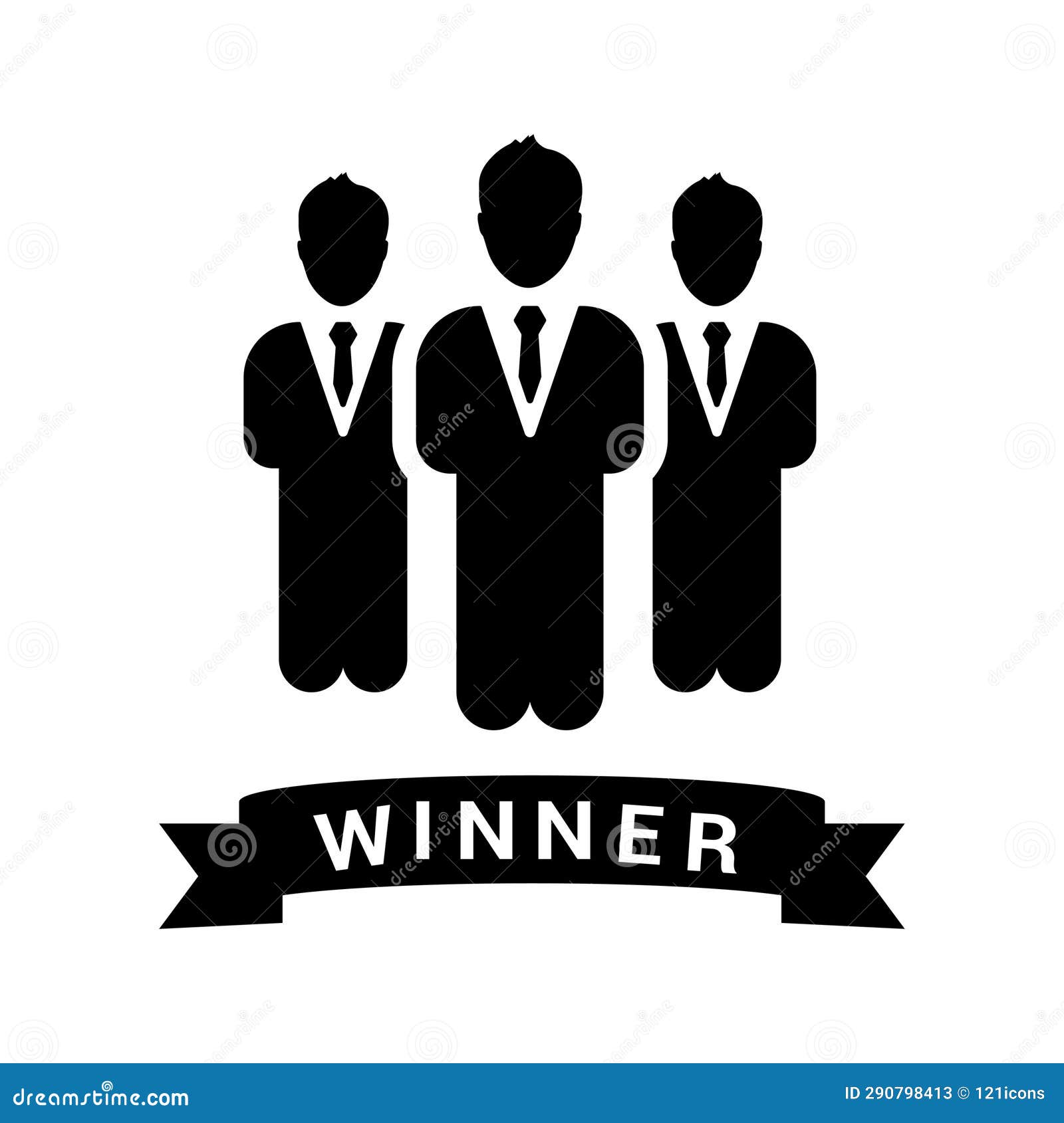 Winning Team icon stock illustration. Illustration of team - 290798413