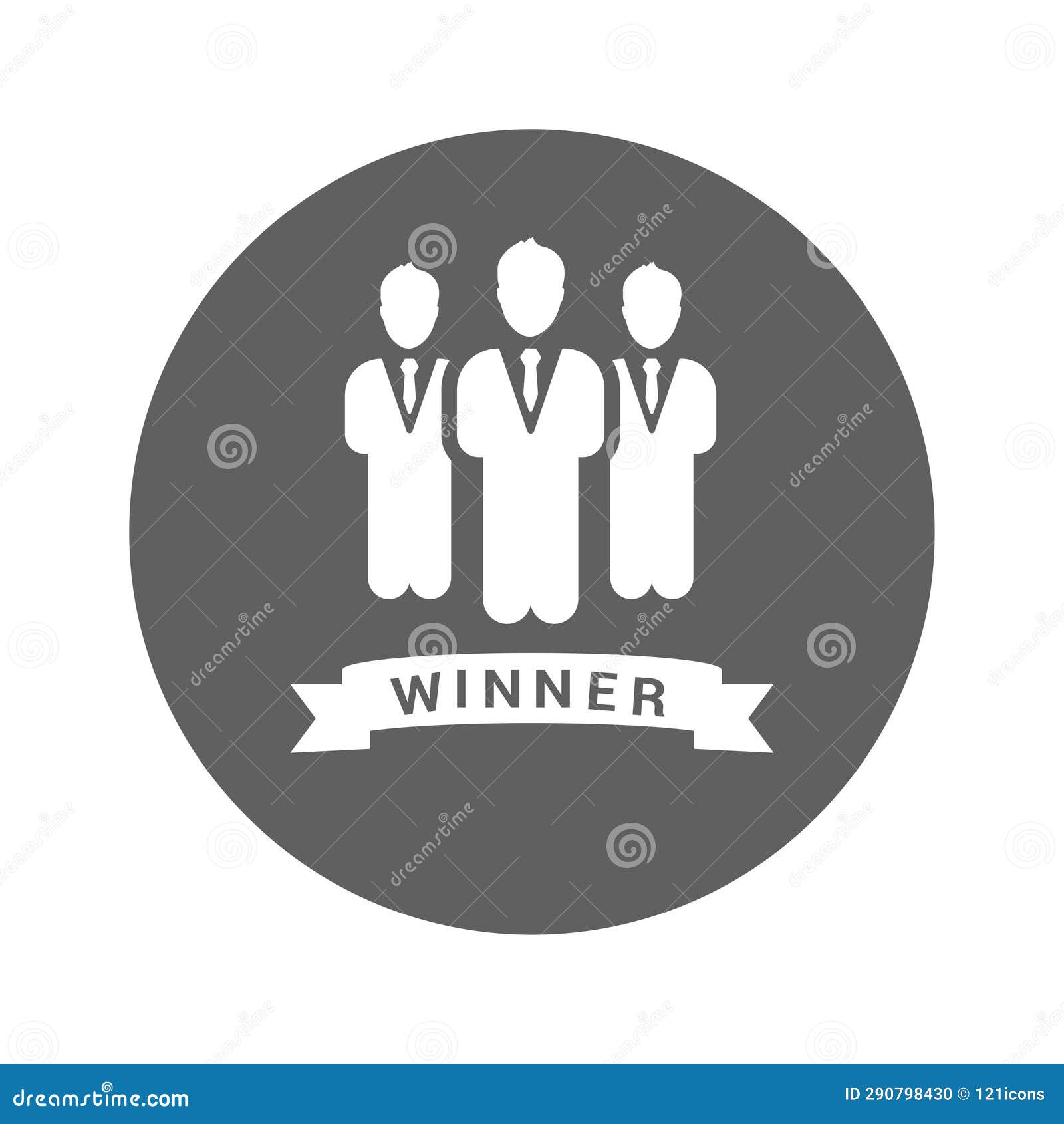Winning Team icon stock illustration. Illustration of award - 290798430