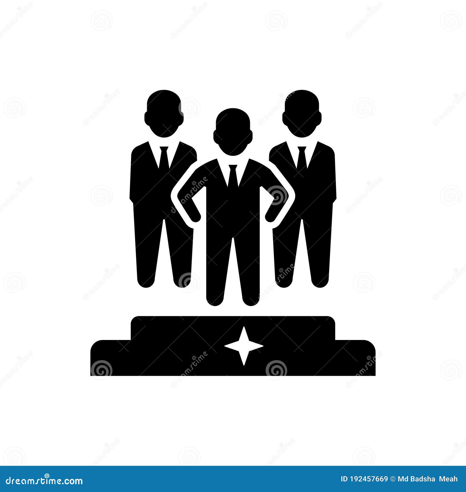 Winning Team Icon stock vector. Illustration of business - 192457669