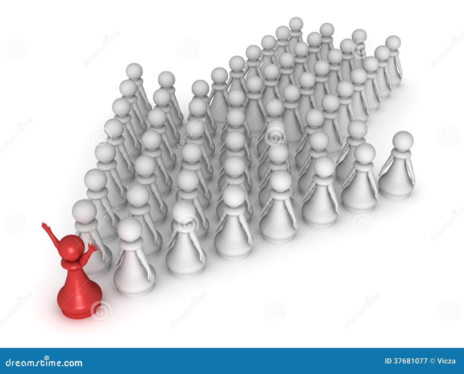 Winning Team Moving Forward Stock Illustration - Illustration of sign ...