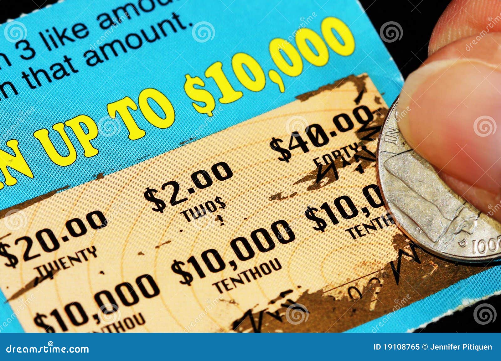 Winning Ticket stock image. Image of scratch, dollars - 19108765