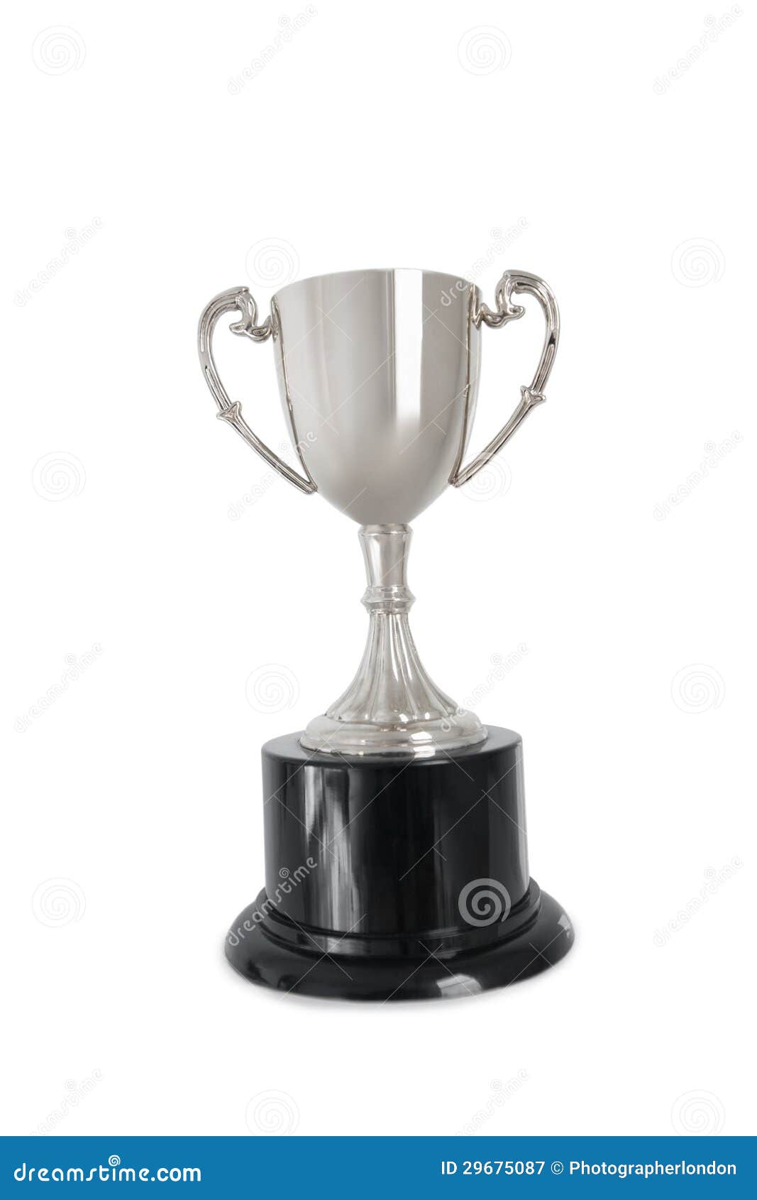 Winning Trophy Over White Background Stock Image - Image of pedestal ...